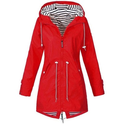 Women Jacket Coat Windproof Waterproof Transition Hooded Jac
