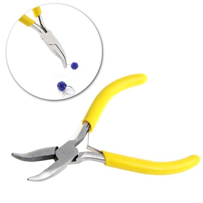 DIY Mini Bent Nose Jewelry Pliers Practical Jewelry Handmade
