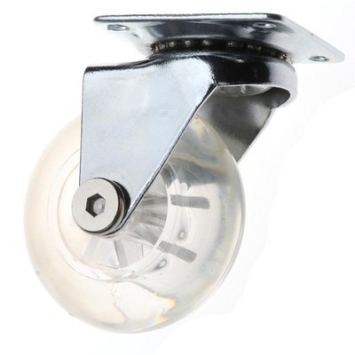 Transparent PU Caster 50mm Office Chair Sofa Plat适用于m Tro