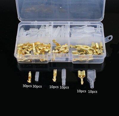 100pcs  box-packed  4.0 bullet terminal car electrical wire