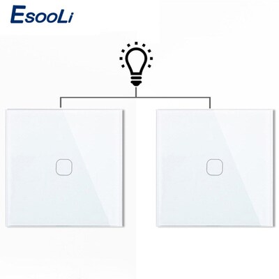 Esooli EU 1 Gang 2 Way Wall Light Controler Smart Home Autom