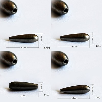 3/5/10PCS For Choose Tungsten Bullet Worm Weight Flipping We