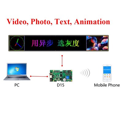 HD-D15(HD-D10) asynchronous 640*64pixels(384*64 for HD-D10),