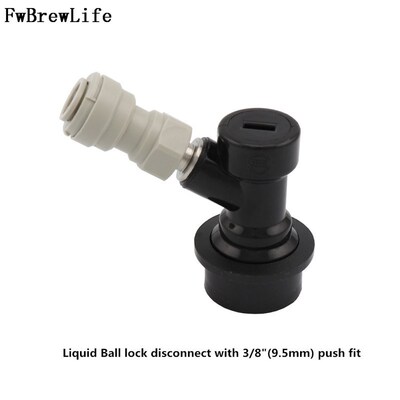 Homebrew Beer Ball Lock Disconnect & Speedfit 5/16