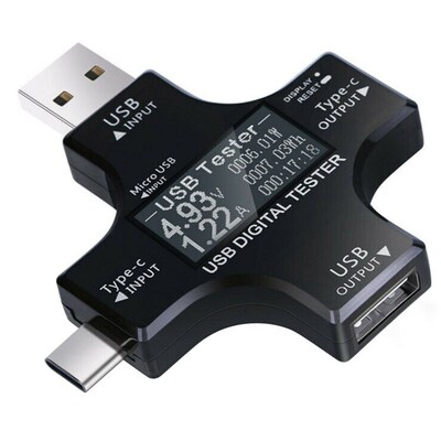 Type-C Pd USB Tester DC Digital Voltmeter Amperimetor Voltag