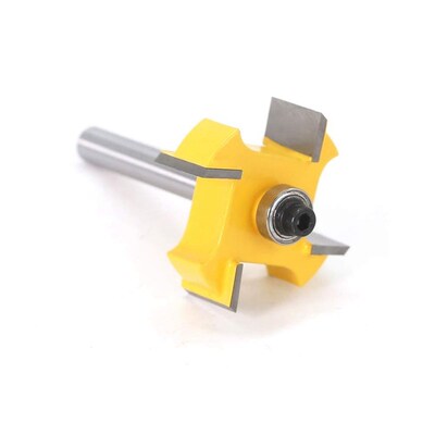3Pcs 1/4 Inch Shank 4-Wings Rabbet Router Bit Set Slot Cutte