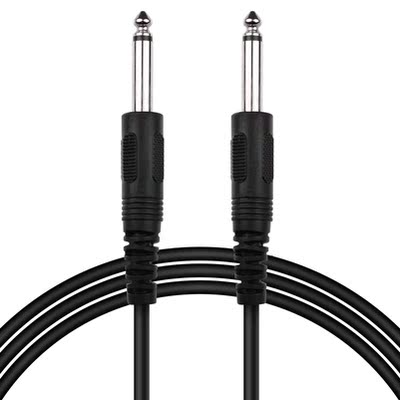 Guitar Cable Black Audio Cable for Electric Guitar Bass