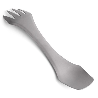 Titanium Camping Cutlery 2-IN-1 Spork Titanium Spoon Fork