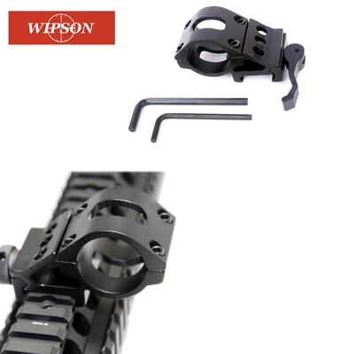 45 Degree Offset Ring Flashlight Holder Mount Fit for 20mm P