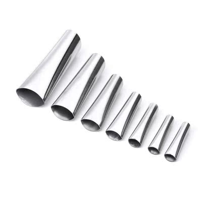 Silver 7pcs Stainless Steel Caulking Finisher Nozzle Applica