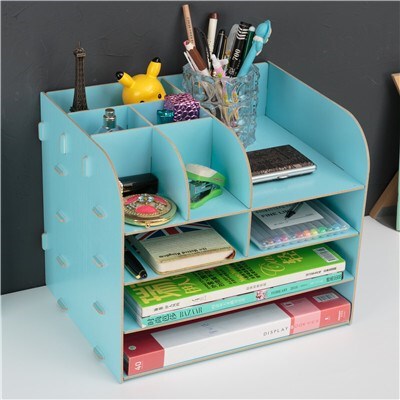 Wood file frame DIY portfolio file rack wood desktop receivi