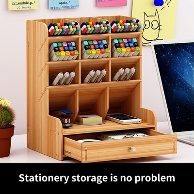 Table Storage Pen Pencil Holder Receiving Box Desktop Learni