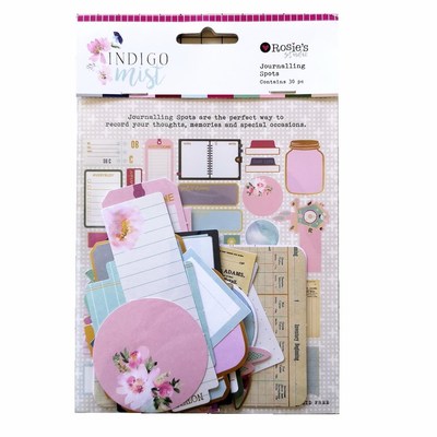CRZCrafter 30pcs Printed Paper Diecuts Journaling Spots Eph