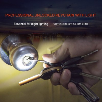 LED Key Chain Flashlight Pocket Emergency Camping Lanterna P