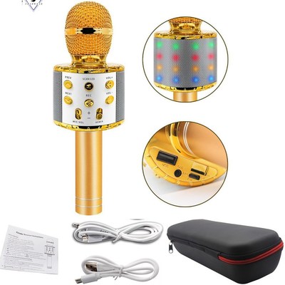 WS858 Professional Wireless karaoke Microphone Speaker Cond