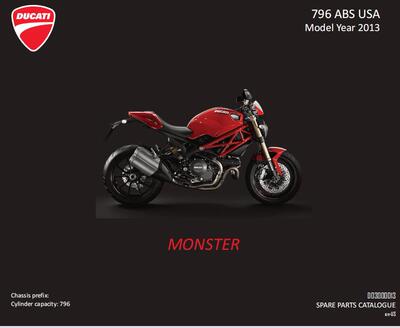 ducati Monster796 2013 杜卡迪ABS全车零部件结构拆解图