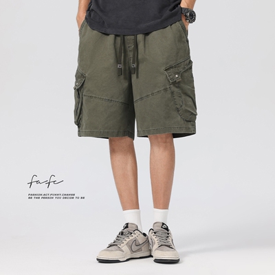 FAFC纯棉舒适亲肤工装短裤