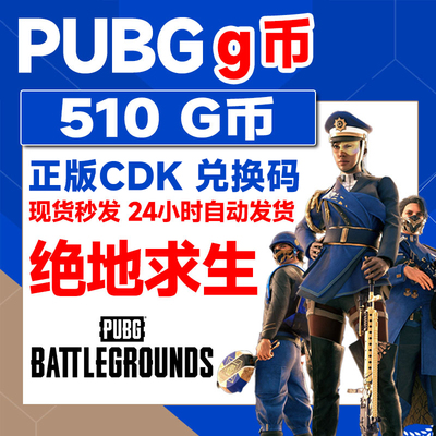 PUBG绝地求生 510g币G兑商城充值点券 金币激活码吃鸡CDK激活码