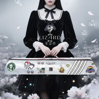 Lizard莱瑟塔彩虹系列意大利进口小牛皮时尚大容量7孔大头杆杆包