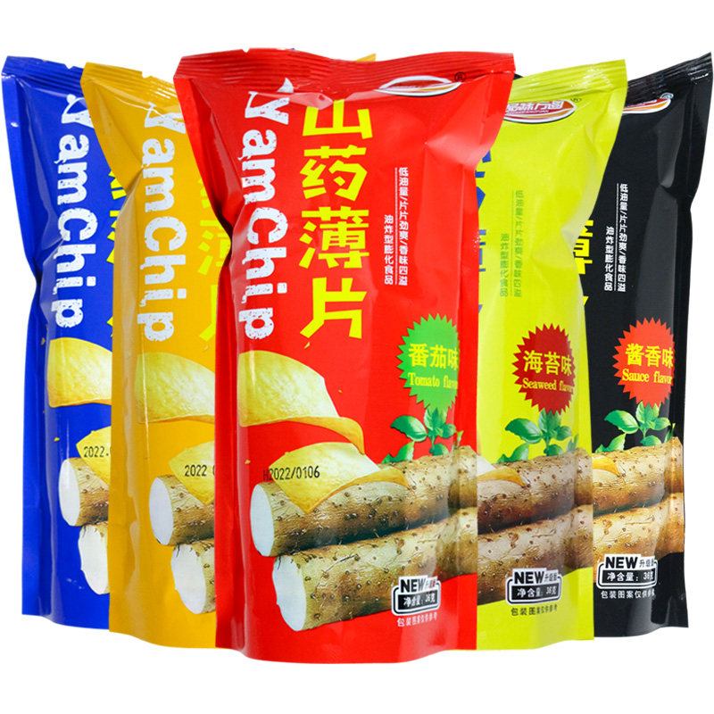 品味方圆山药薄片30g混合脆片薯片网红零食好吃的办公休闲食品