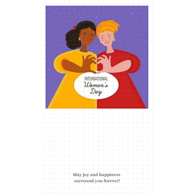 gytz4718妇女节通用迷你超大不干胶贴纸定制封口贴空白可手写包装