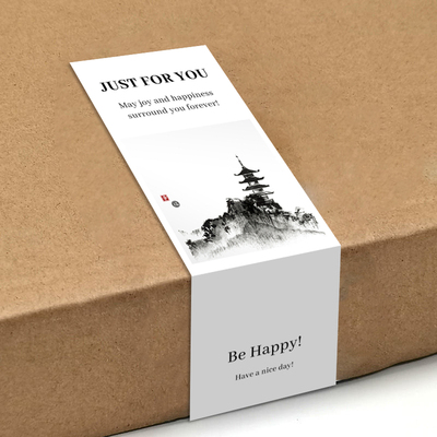 gytz7486新中式风高级感森系极ins简约通用超大不干胶贴纸封口贴