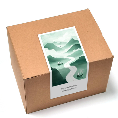 gytz7669旭日东升夕阳晚霞山水鎏金大海金色太阳不干胶贴纸封口贴