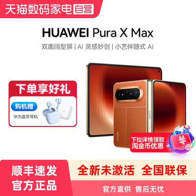 【购机赠蓝牙耳机】HUAWEI Pura X Max 双面阔型屏 AI灵感妙创 小艺伴随式AI 华为手机大阔折叠手机