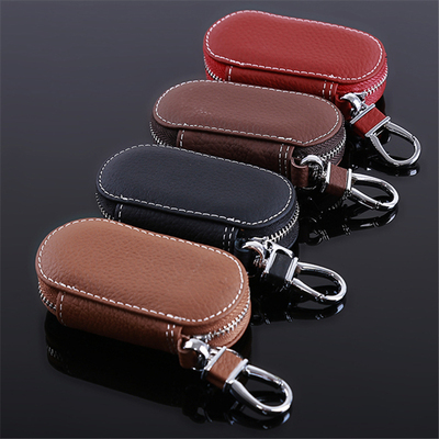 Men Key Holder Housekeeper Leather Car Key Wallets Keys Orga