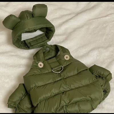 宠物棉服吊带连体四脚帽子狗狗猫咪冬装超轻比熊泰迪博美正品厂家