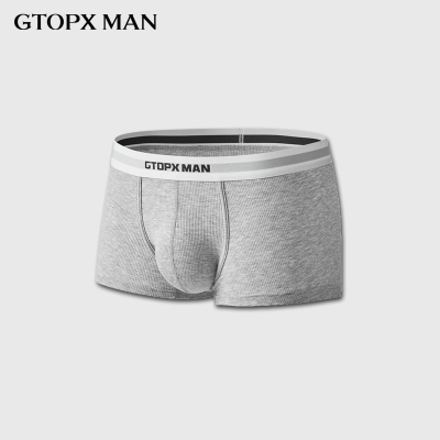 男士单层U囊平角裤GTOPXMAN