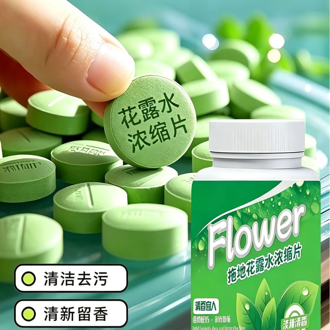 拖地花露水高浓缩泡腾片瓷砖地板持久留香地面清洁剂强力清洁去污