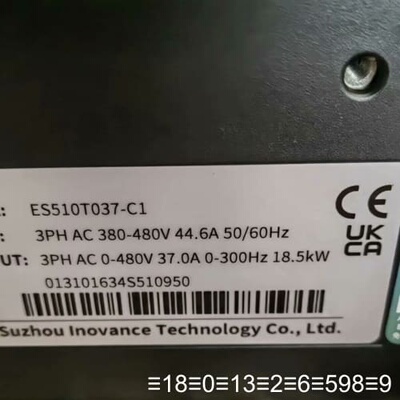 【正品】INOVANCE ES510T037-C1变