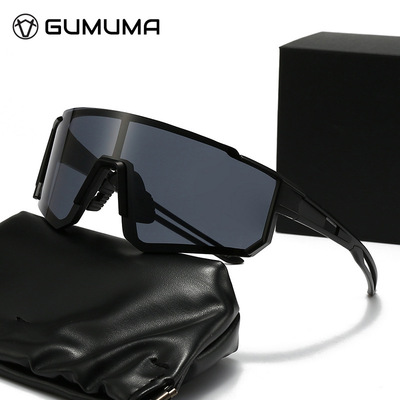 9815跨境新款户外骑行墨镜一体自行车护目挡风镜欧美男运动太阳镜