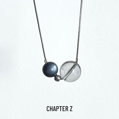 「梦游」月光石白水晶项链纯银天然石CHAPTER Z design男女同款