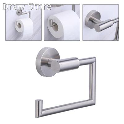 Punch-free Wall Mounted Paper Roll Holder Partition Shelf To