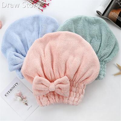Cartoon Microfiber Hair Turban Quickly Dry Hair Hat Wrapped