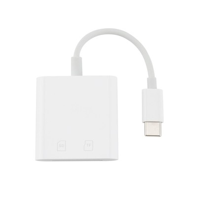Type C to SD TF MicroSD SDHC Card Reader Adapter USB-C OTG A