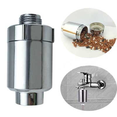 Mayitr In Line Bathroom Shower Filter ABS Chrom Kitchen Fauc