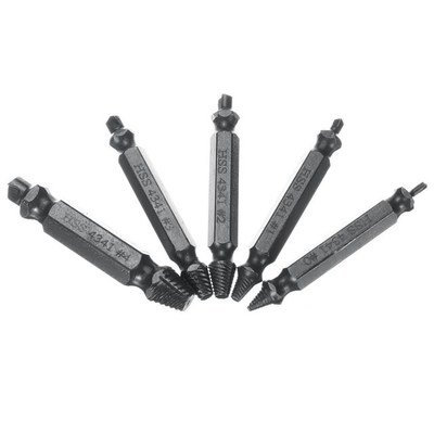 6Pcs Damaged Screw Extractor Set Easily Remove Stripped or D