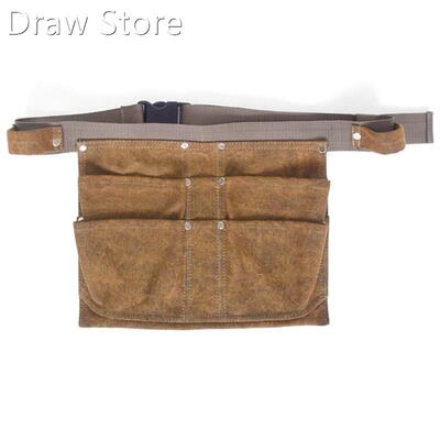 Heavy Duty Waterproof Waxed Canvas Work Apron with Tool Pock