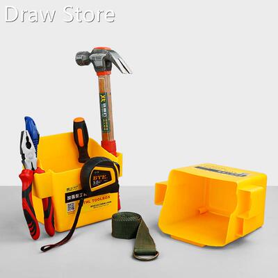 Plastic Tool Box Waist Pockets Electrician Toolbox Oganizer