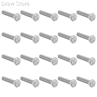 M8 Thread 35mm 304 Stainless Steel Hex Screws Bolts Fastene