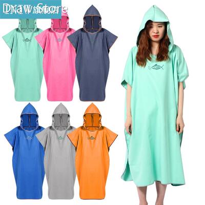 Microfiber Beach Changing Towel with Hooded Unisex Lightweig