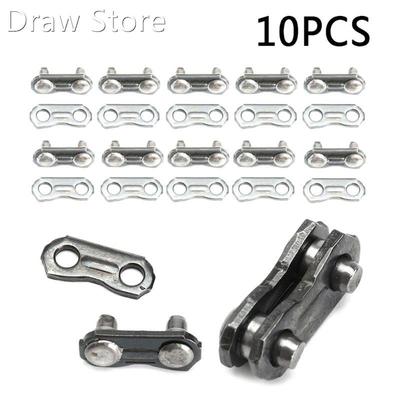 10 Sets Stainless Steel Chainsaw Chain Joiner Link Fit 适用