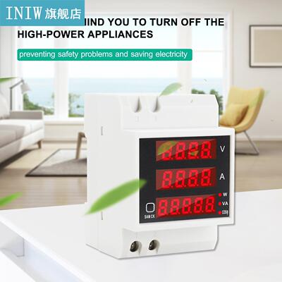Multi-functional Digital Din Rail Current Voltage Power Amme