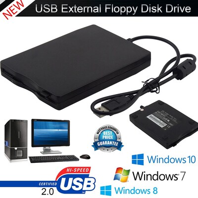 1.44Mb USB External  Floppy Disk Drive Portable Diskette FDD