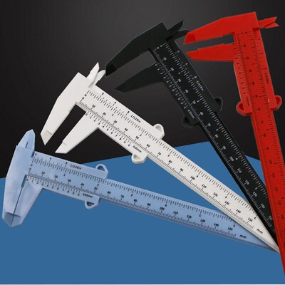Plastic Vernier Caliper Micrometer Guage Daily Tool 150mm Wh