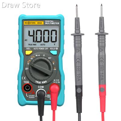 RICHMETERS 404A Digital Multimeter Auto-Ranging Ammeter True