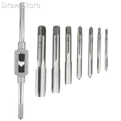 8PCS Tap and Die Set Silk Tapping Winch Set Hand Hardware
